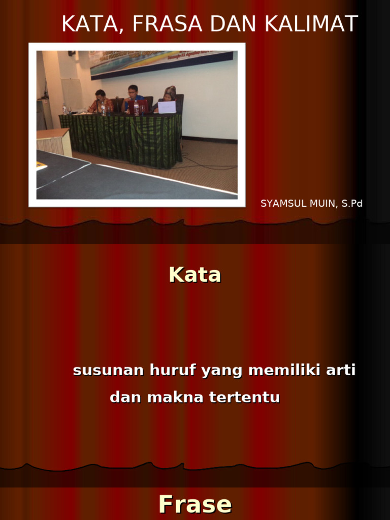 KATA, FRASE DAN KALIMAT | PDF