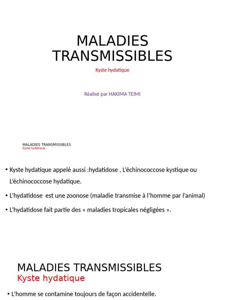 Kyste Hydatique M.T | PDF