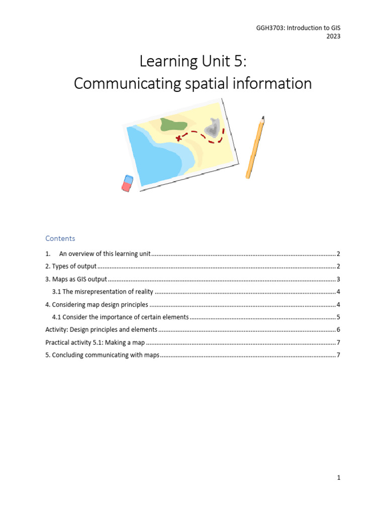 Learning Unit 5 | PDF | Geographic Information System | Art