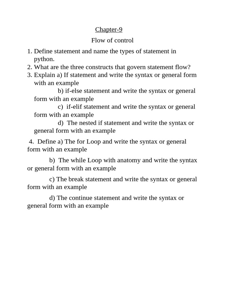 Chapter9 Questions | PDF