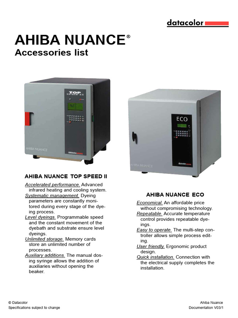 Nuance Accessories A4 | PDF