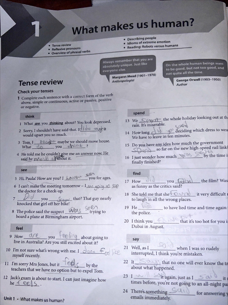English 1 2 WhatMakesUsHuman | PDF