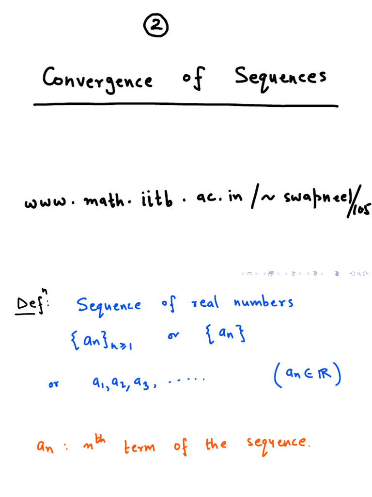 2-Convergence of Sequences (Notes) | PDF