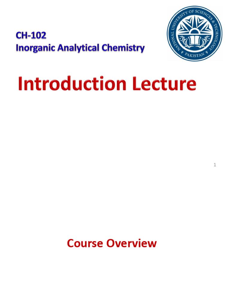 Lecture 1 Introduction | PDF