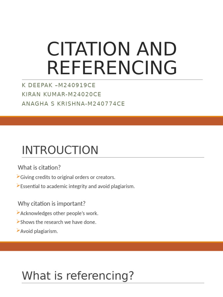 CITATION AND REFERENCING | PDF