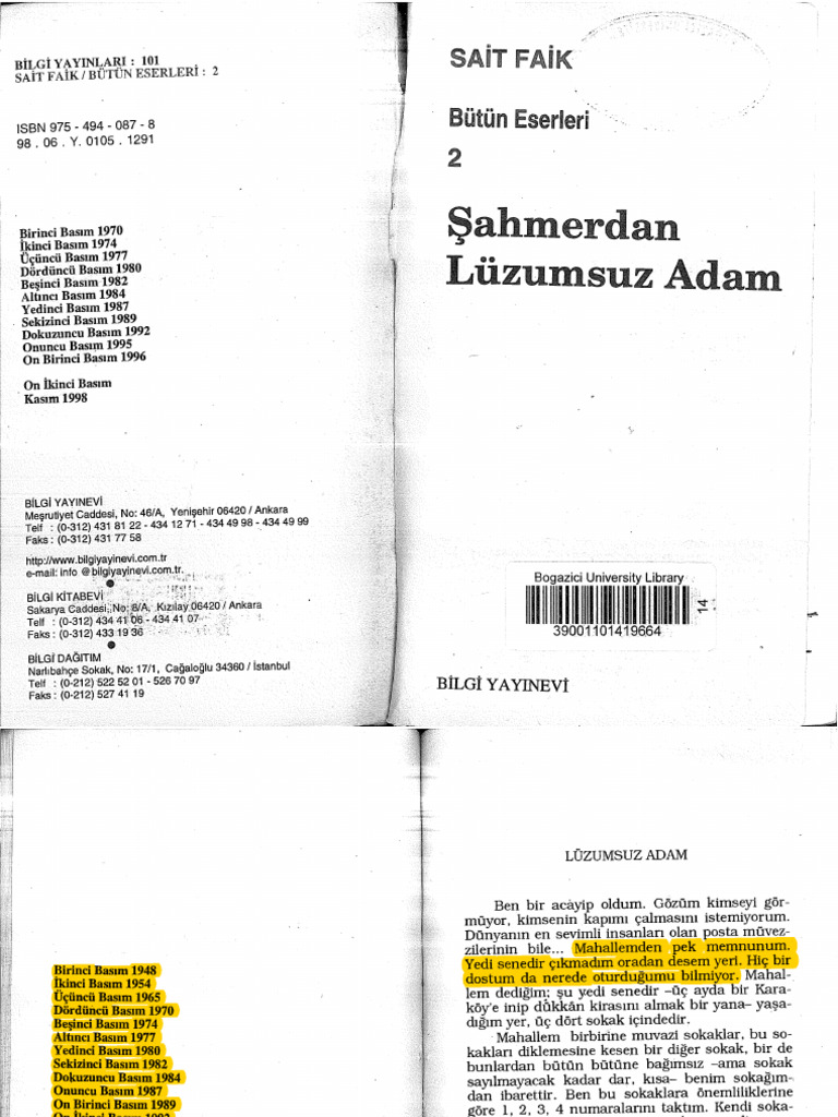 Lüzumsuz Adam | PDF