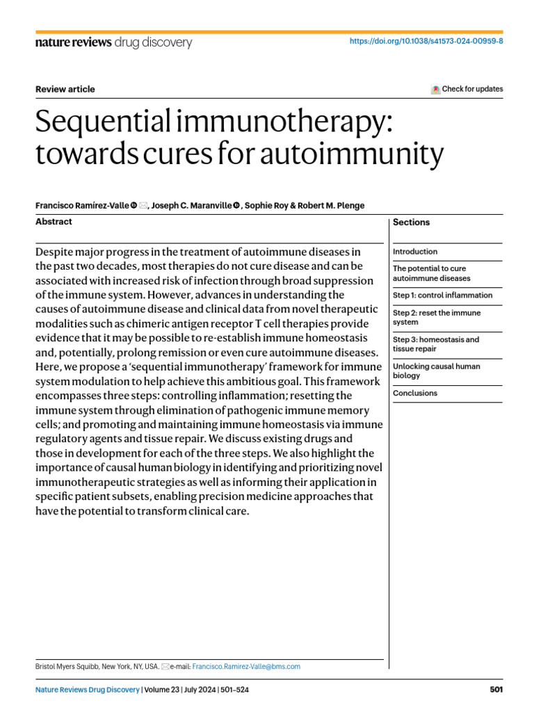 Sequential Immunotherapy | PDF