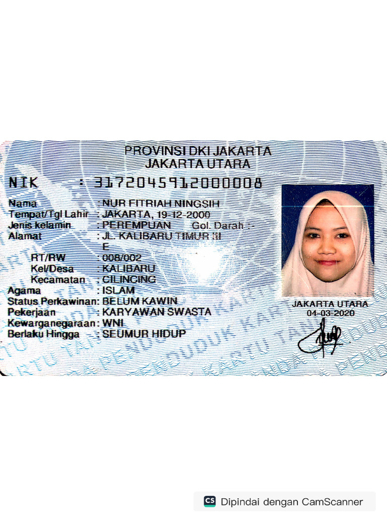 KTP Nurfitriah | PDF