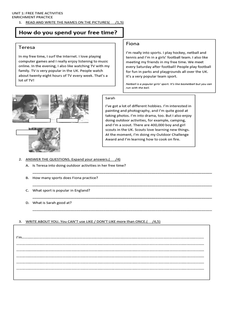 Form 1-Likes and Dislikes | PDF