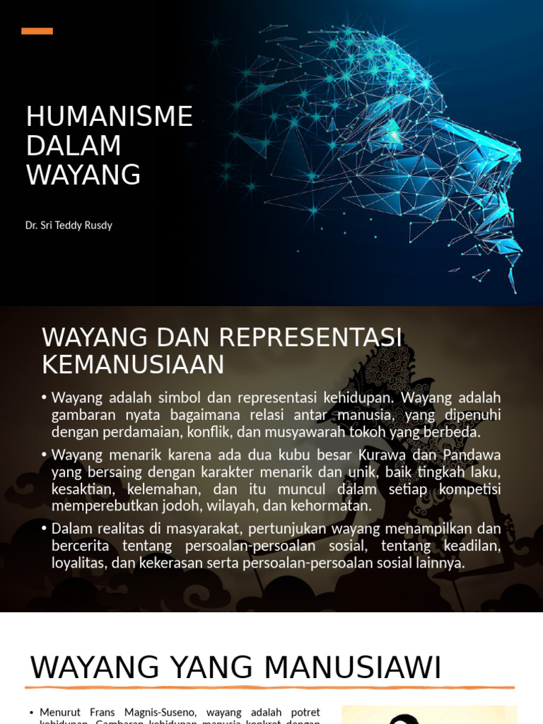 Pertemuan 4 Humanisme Dalam Wayang | PDF