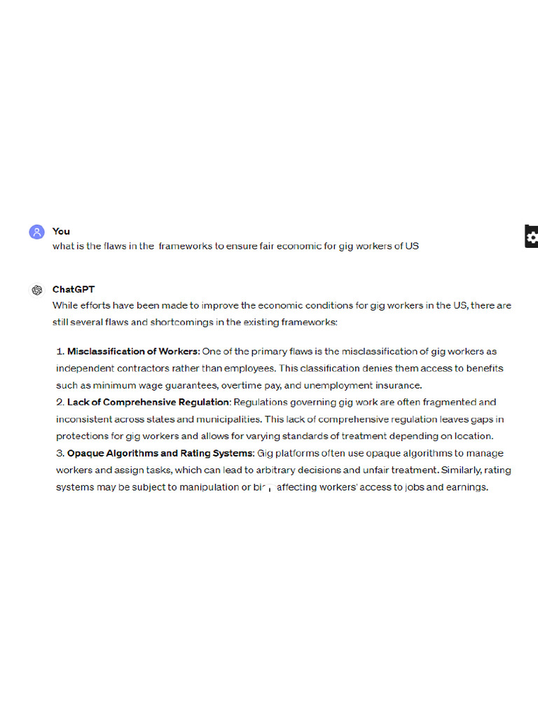 Fair Economic of GW of US | PDF