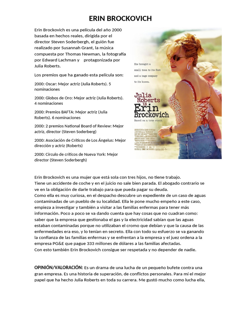 Erin Brockovich | PDF