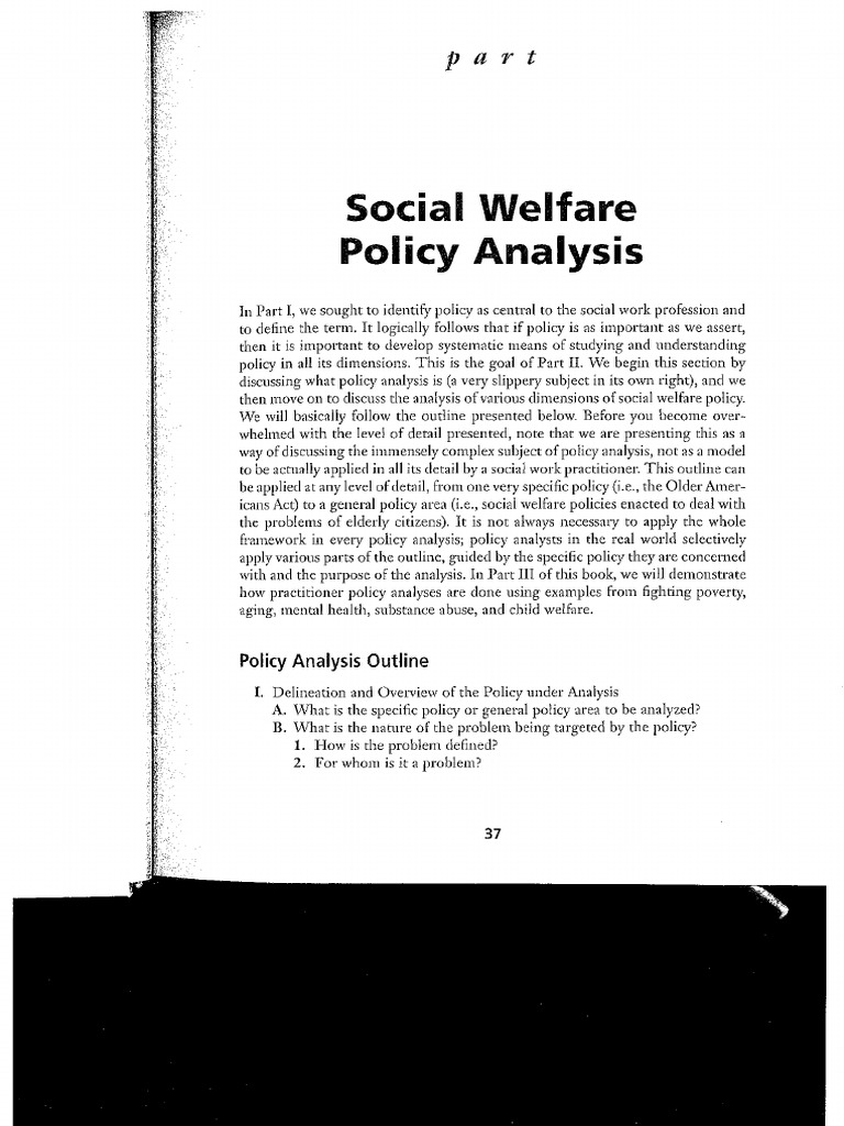 L3 & L4 - Social Welfare Policy Analysis | PDF