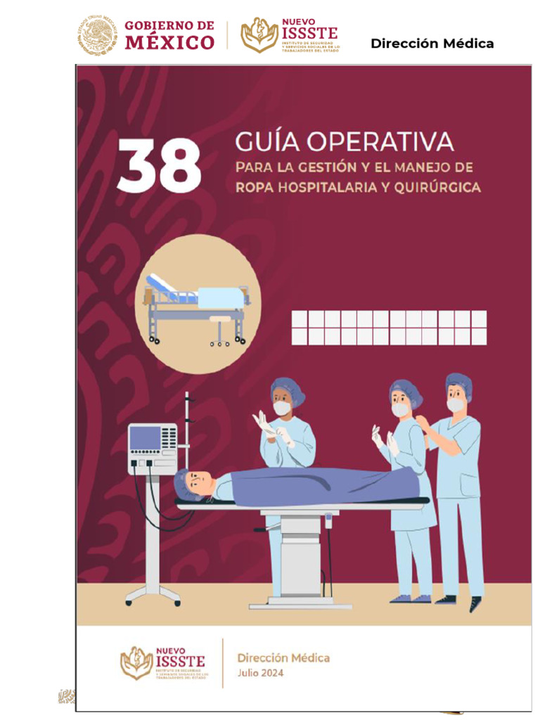38. GUIA OPERATIVA PARA LA GESTIÓN Y EL MANEJO DE ROPA HOSPITALARIA Y QUIRÚRGICA | PDF