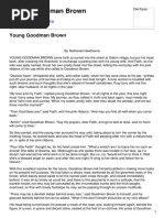 Nathaniel Hawthorne - Young Goodman Brown | PDF