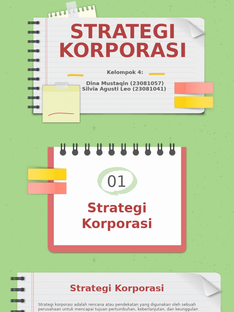 KLOMPOK 4 - Strategi Korporasi (Silvia Dan Dina) | PDF