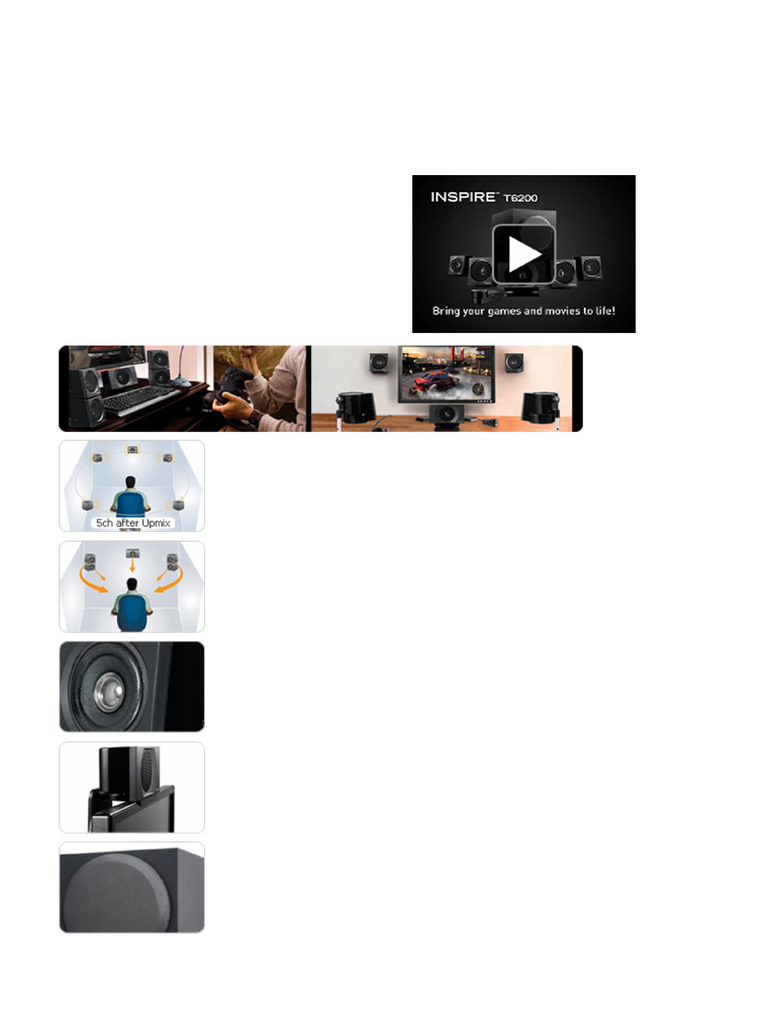 Creative t6200 | PDF | Loudspeaker | Sound