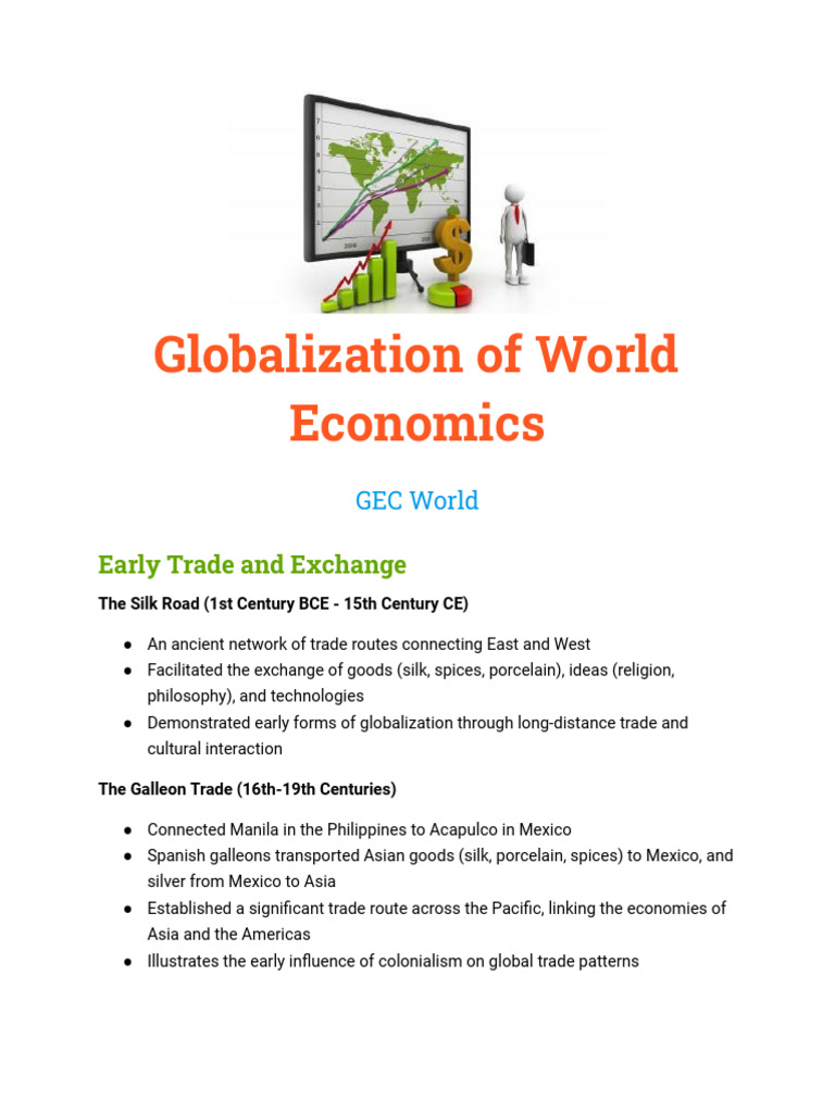 Globalization of World Economics (Notes) | PDF