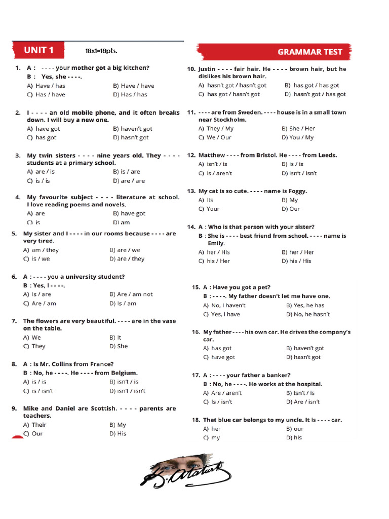 QUIZ For Am Is Are | PDF