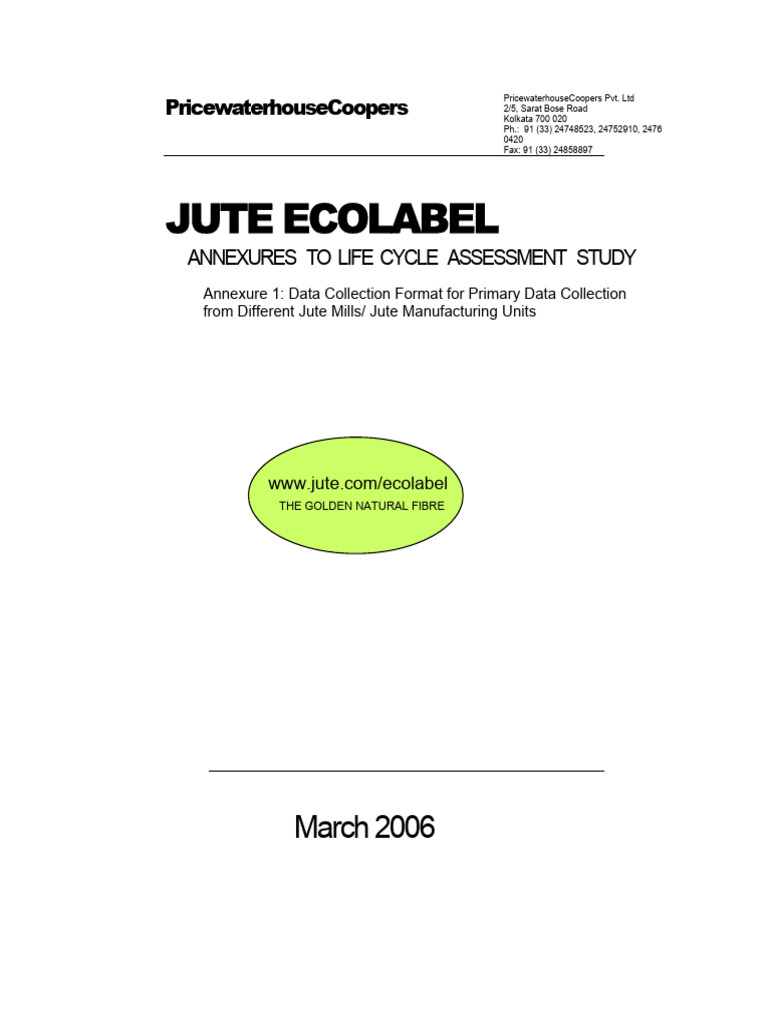 Annexures to LCA REPORT | PDF