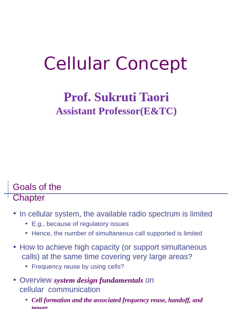 UNIT 2-Cellular Concept | PDF