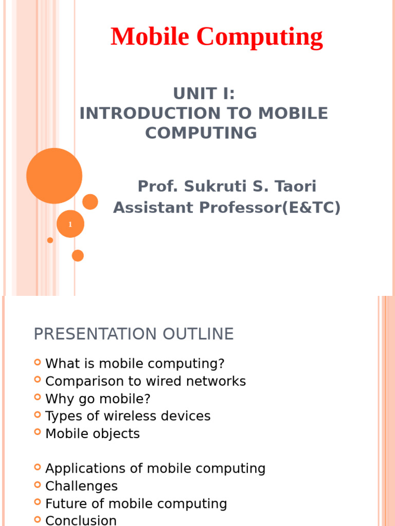 Mobile Computing | PDF