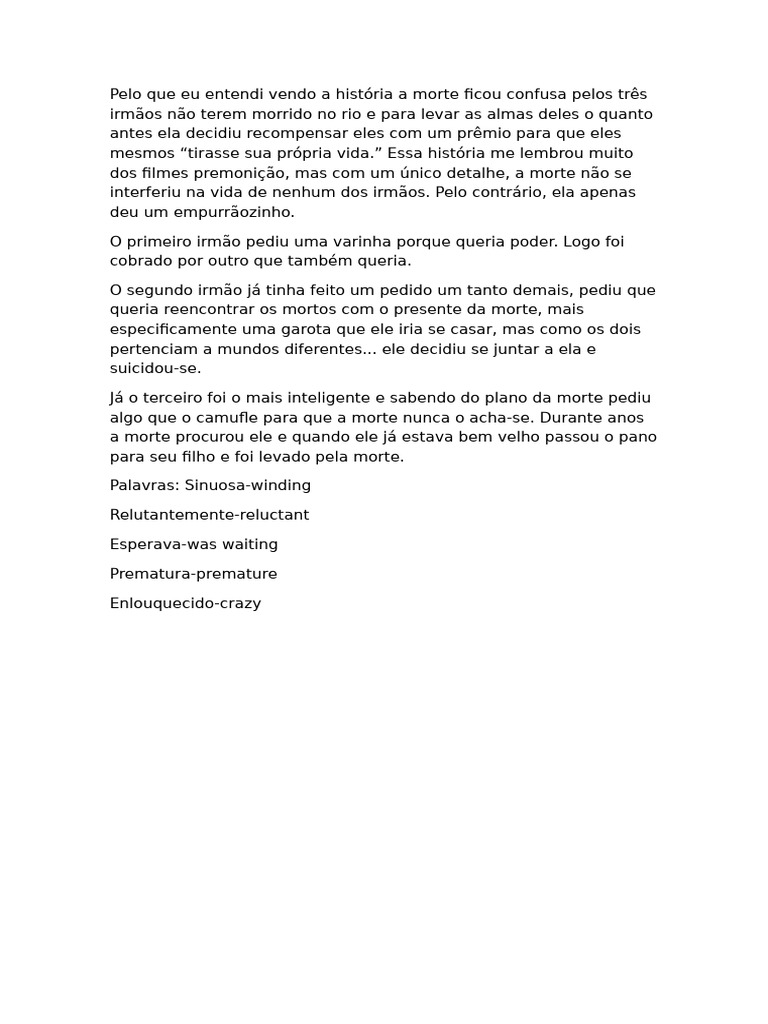Video Três Irmãos | PDF