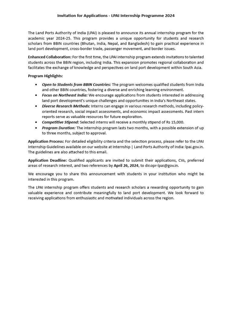 Internship Guidelines | PDF