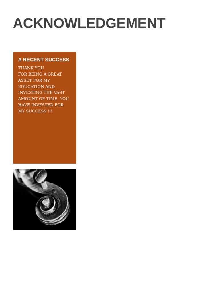 Acknowledgement | PDF