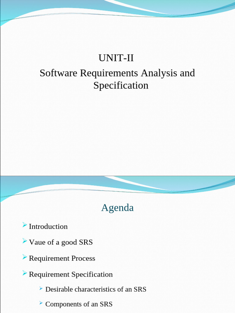 UNIT-2-Software Requirements Analysis and Specification | PDF