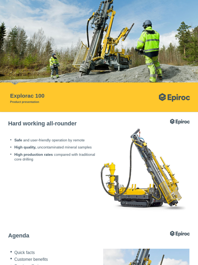 Explorac 100: Advanced RC Drilling Rig | PDF | Drill | Technology ...