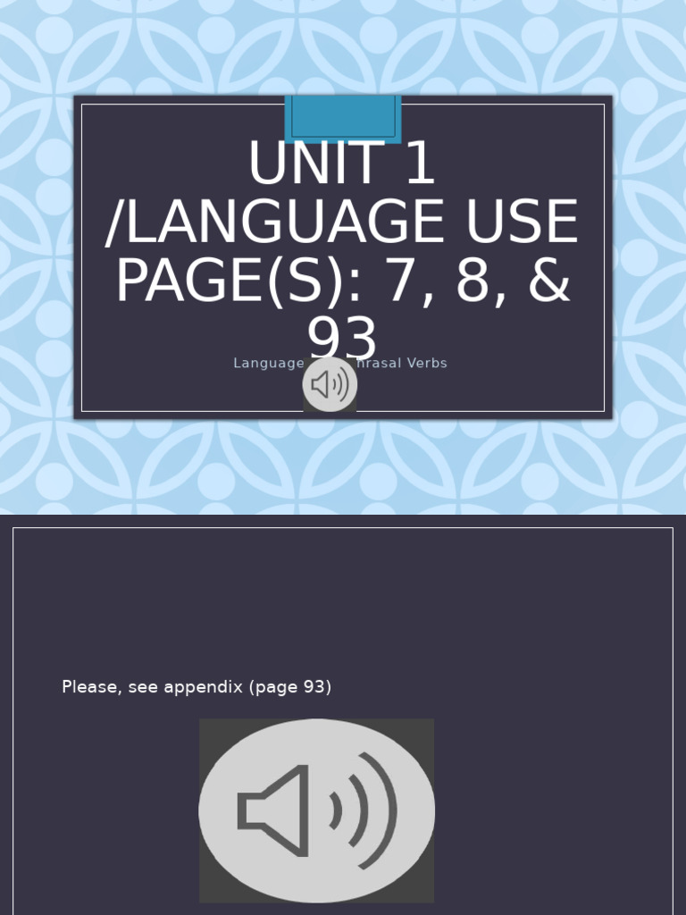 Unit 1 Language Use Phrasal Verbs Updated (1) | PDF