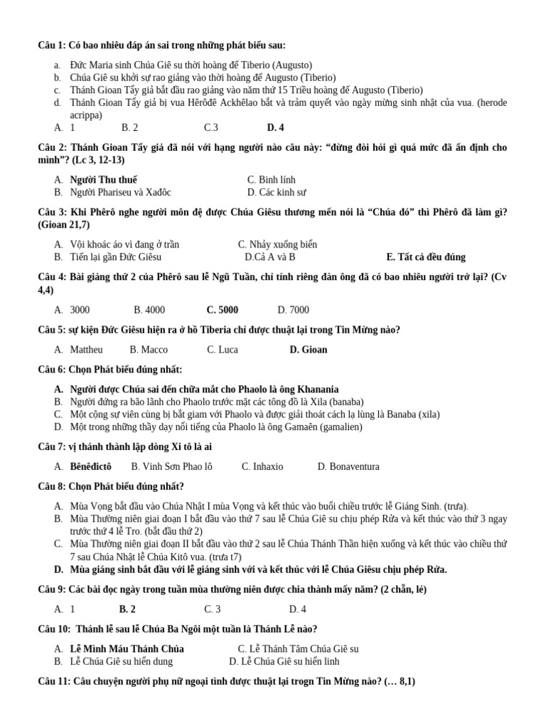 Đáp Án Xin Vâng | PDF