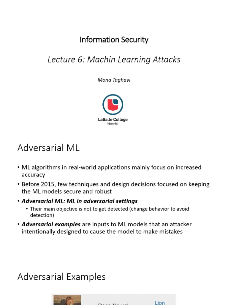 Lecture6 ML Attack | PDF
