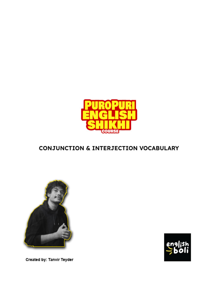 Conjunctions Interjections 2 | PDF