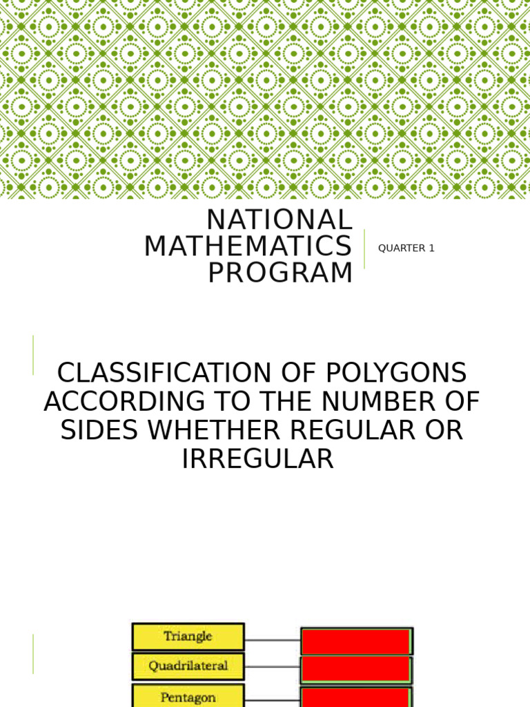 National Mathematics Program WEEK2 | PDF | Angle | Polygon