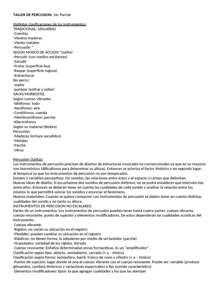 Resumen Percu 1P | PDF