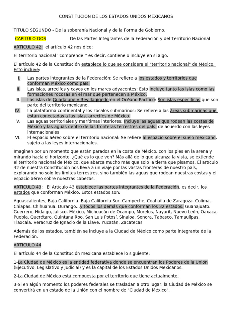 LA CONSTITUCION | PDF