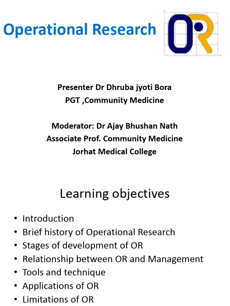 Operational Research | PDF