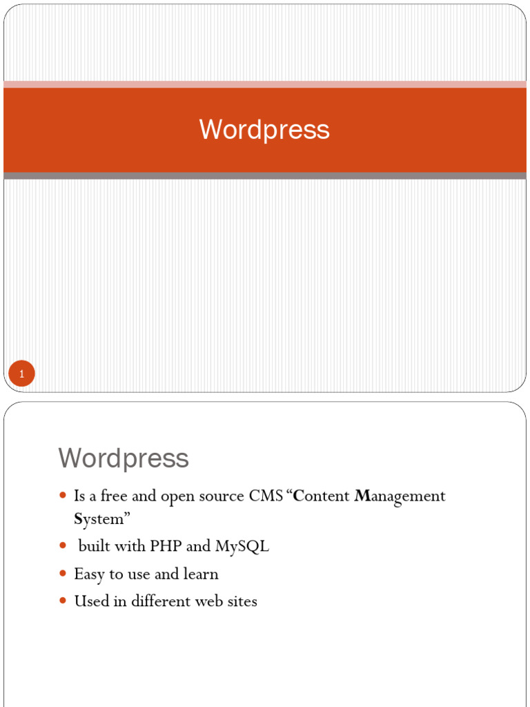 Worpress Setup | PDF