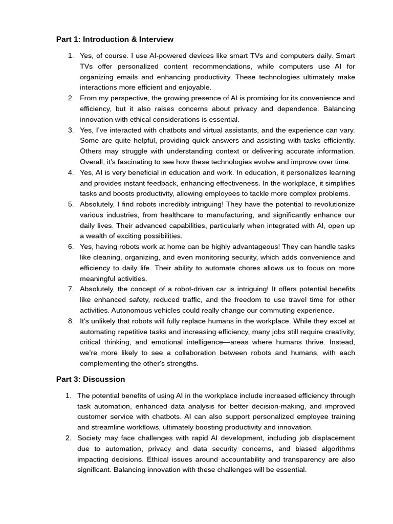 Speaking Robot | PDF