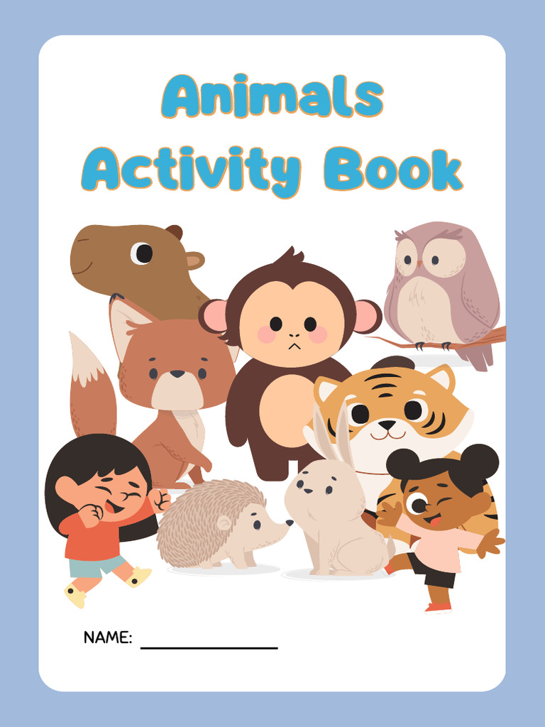 Animal Activity Book | PDF