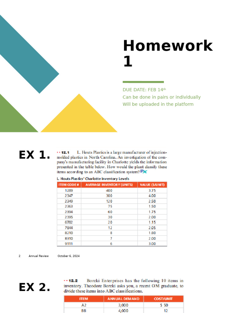 Homework 1 | PDF