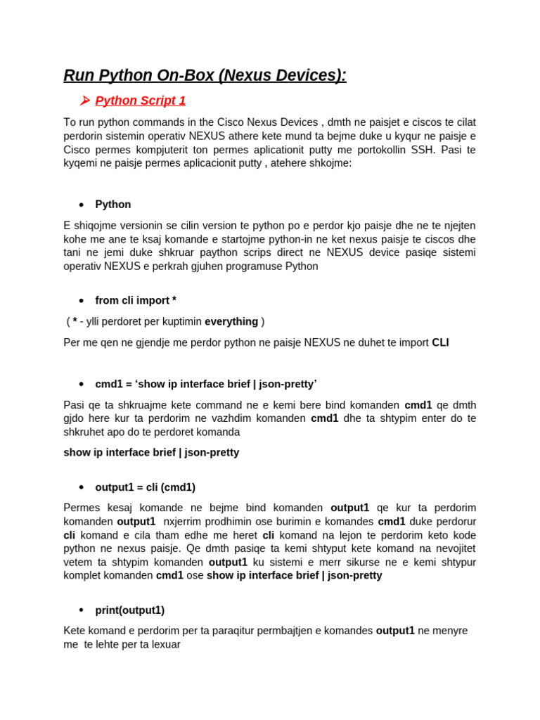 JSON & Python Commands | PDF