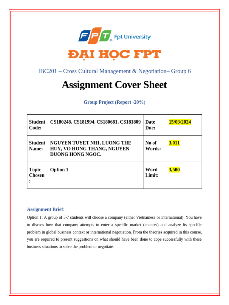 Group6 IB1801 GA IBC201 | PDF