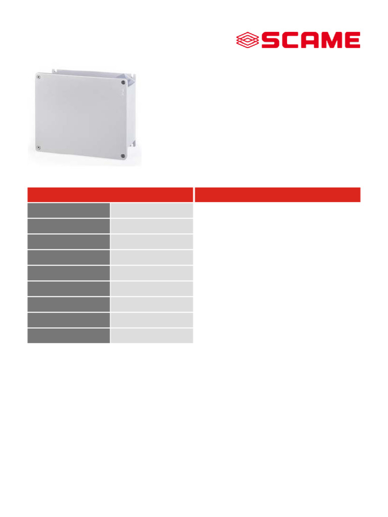 T Productos 653-05 Scame A6260a | PDF