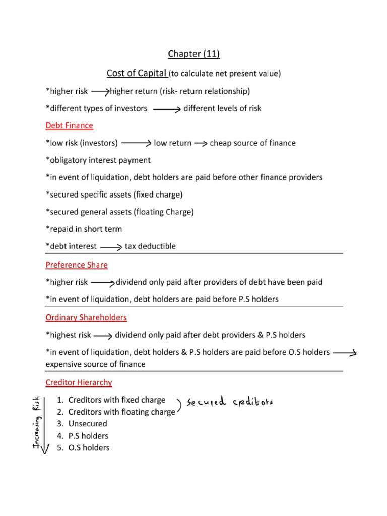 Chapter 11 Cost of Capital | PDF