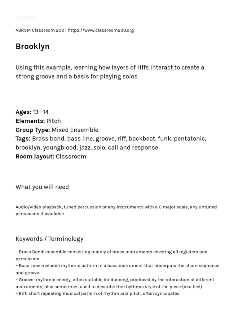 ABRSM Brooklyn | PDF