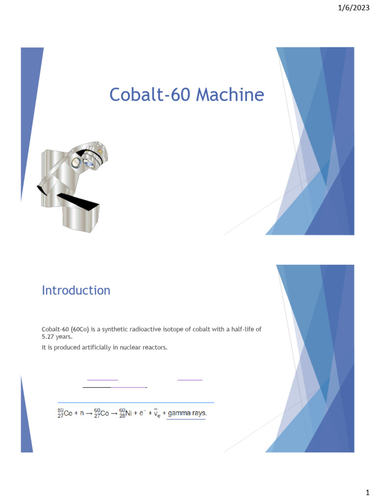 Cobalt 60 St | PDF