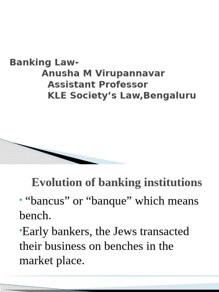 Banking Law | PDF